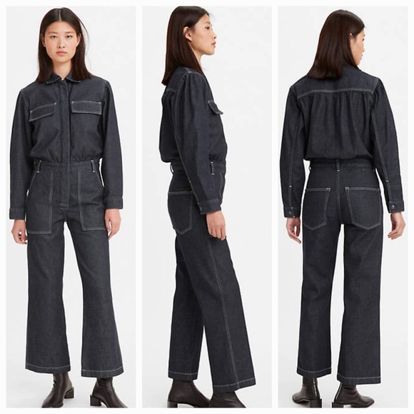 Levi's | Pants & Jumpsuits | Levis Made Crafted Denim Flight Suit ...